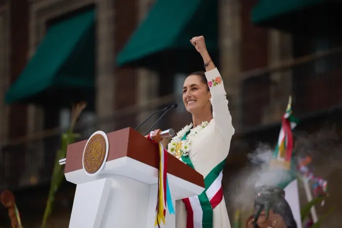 En el magno zócalo de la CDMX, presidenta Claudia Sheinbaum dará su informe por los 100 días del ...